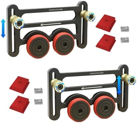 2Pcs Double Wheel Bearing Stock Roller, Updated Bearing Roller ...