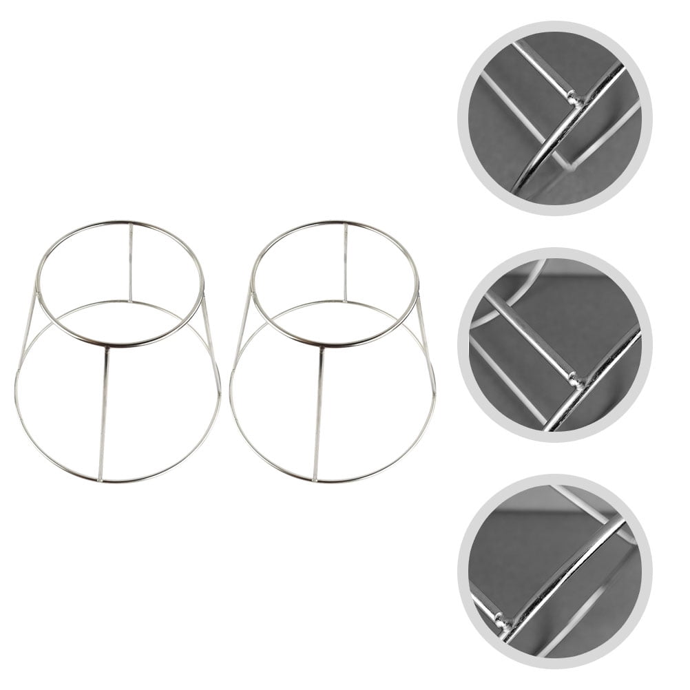 2Pcs Double-layer Food Tray Rack Seafood Display Rack Metal Pizza Stand ...