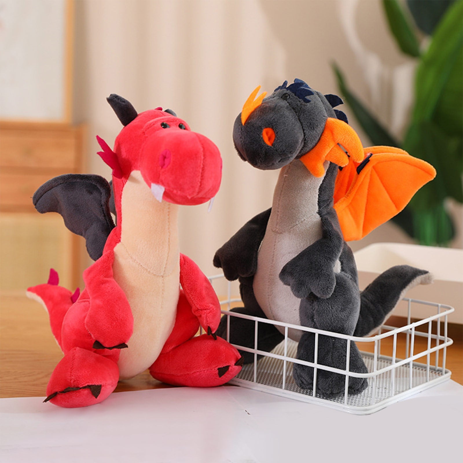 2Pcs Dragon Stuffed Animals 11.8 Inch Pterosaur Dragon Plush Doll Toy ...