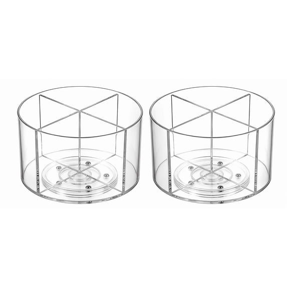 2Pcs Drink Packet Organizer, Clear Rotating Drink Packet Holder, Lazy ...