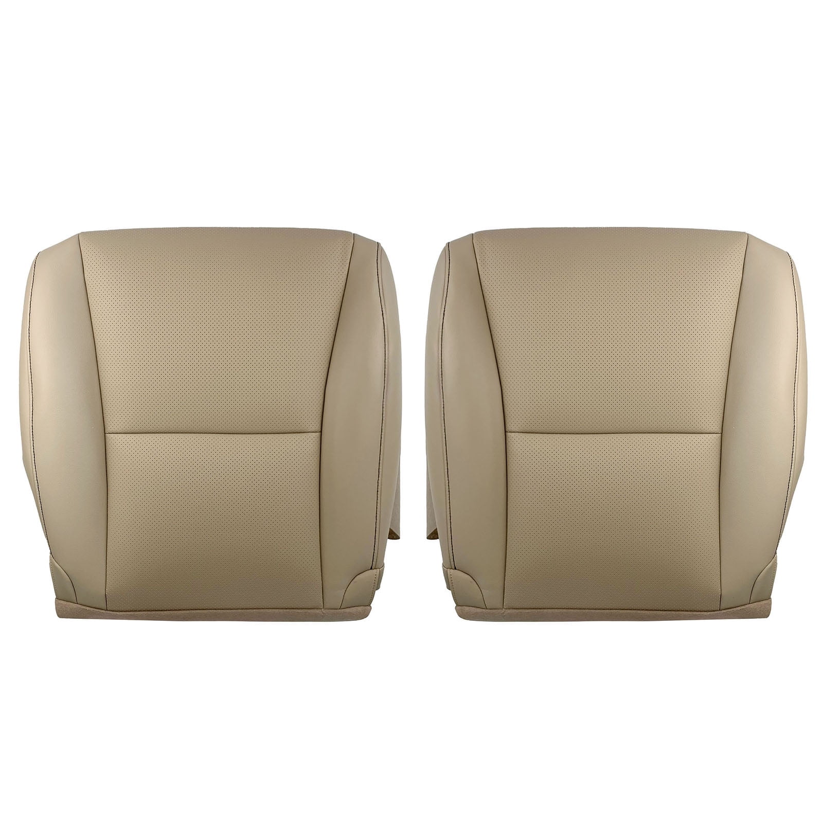 2Pcs Driver/Passenger Side Seat Cover Bottom Leather Seat Covers for ...