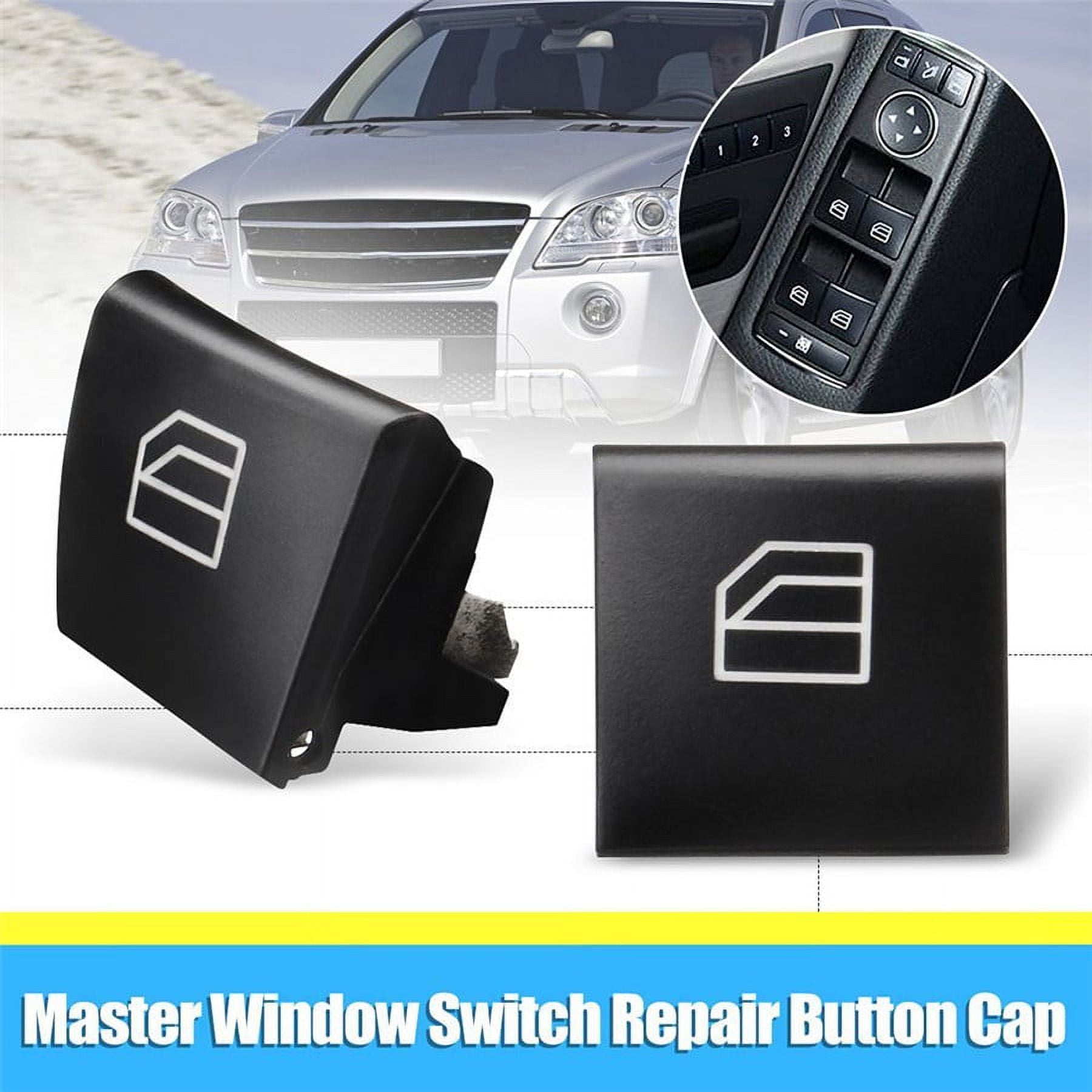 2Pcs Driver Window Switch Button Caps for Mercedes ML/GL/R Class W164 ...