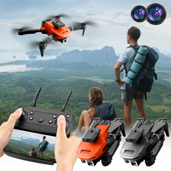 2Pcs Drone with Camera, Kadlawus Drone with Camera, E100 HD 4K Aerial ...