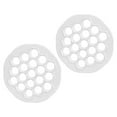 2Pcs Dumplings Mold White Reusable Washable Easy to Use Dumpling Jiaozi ...