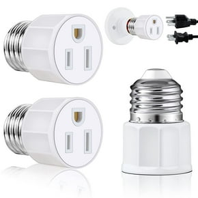 Light Bulb Socket Adapter 3 Prong