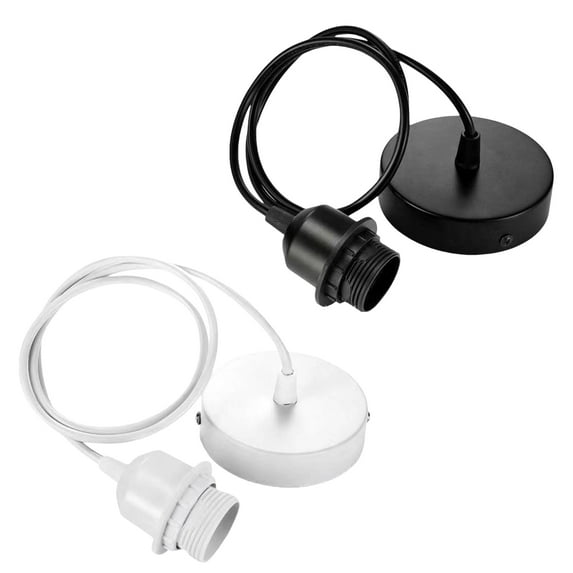 2Pcs E27 Lamp Socket Holder With Power Cord, Retro Light Bulb Wire For ...