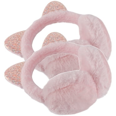 Loritta 2 Pcs Winter Earmuffs for Women Fluffy Cute Ear Muffs for ...