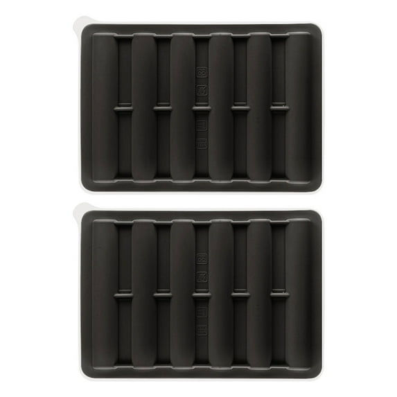 2Pcs Easily Release Ices Cube Mold Long Cylinders Ices Cube Tray ...