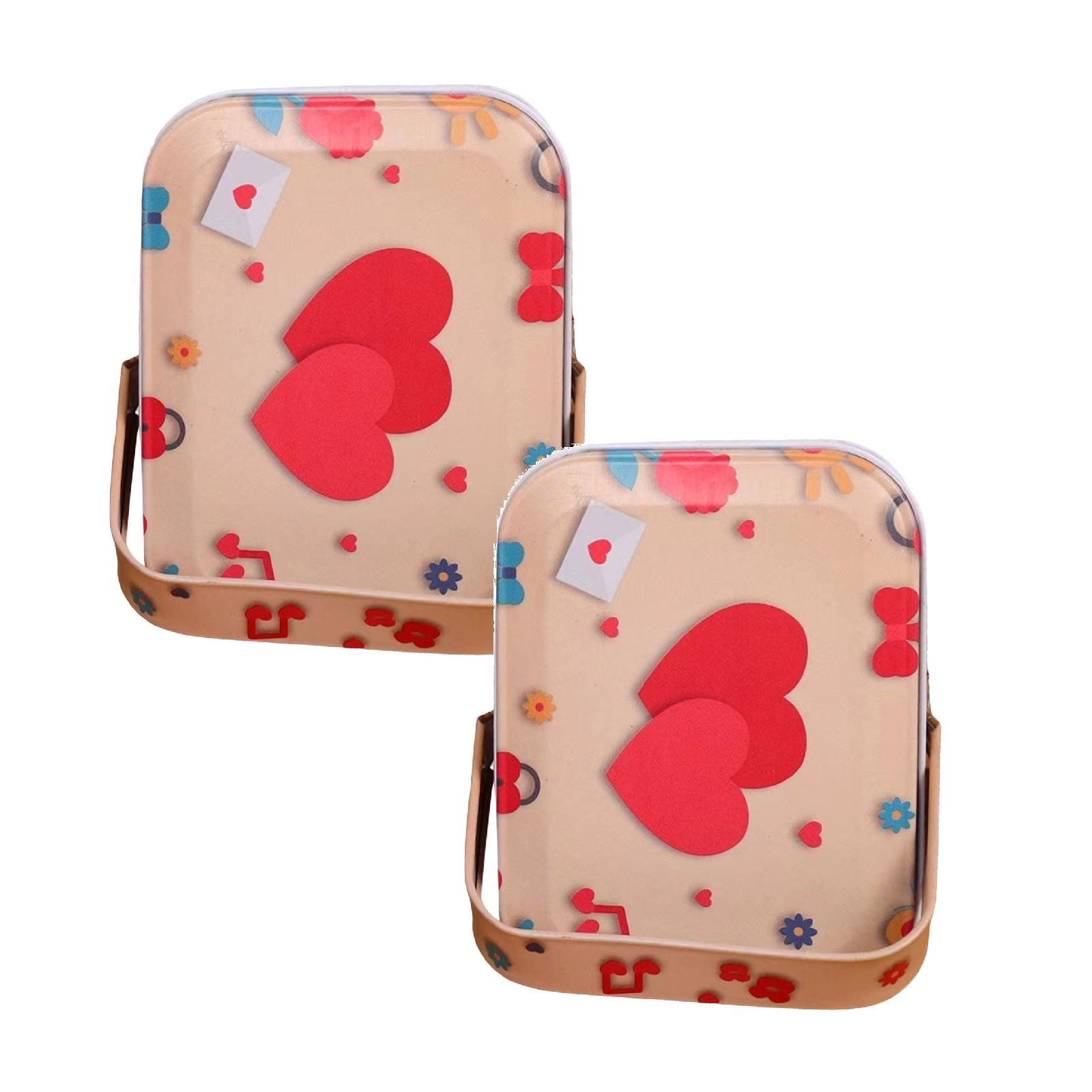 2Pcs Easter Candy Jar Cookie Jar Elegant Metal Tinplate Empty Jars ...