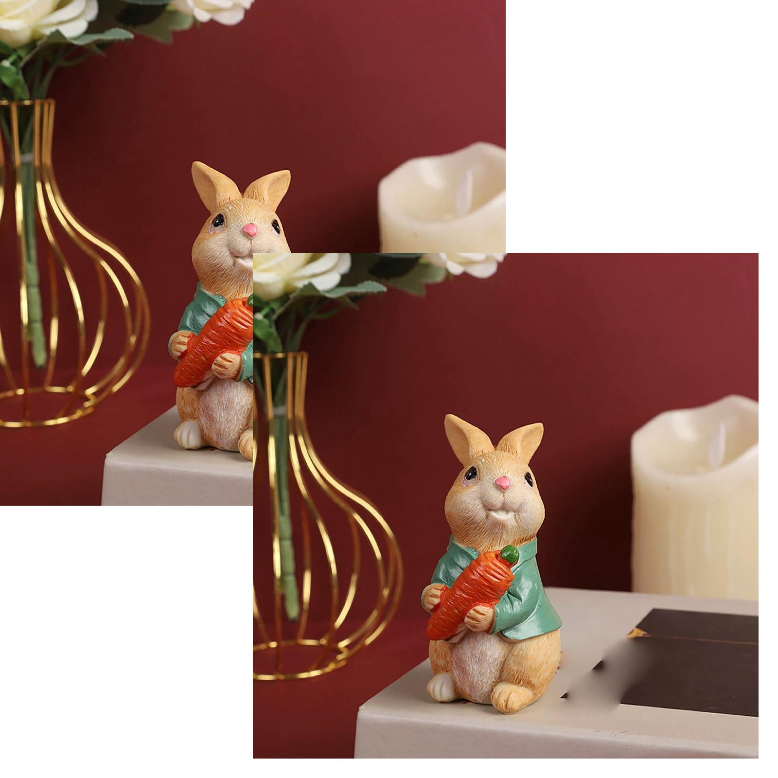 2Pcs Easter Decorations Easter Bunny Decoration Garden Garden ...