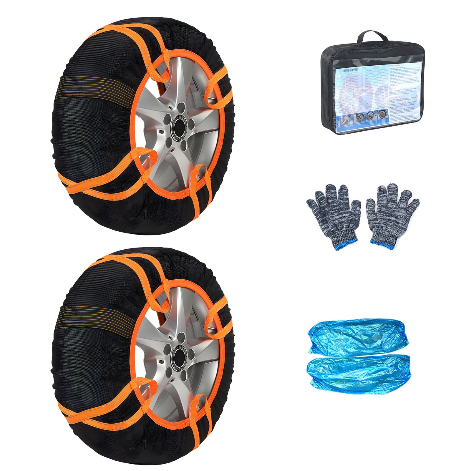 2Pcs Easy Installation Anti Slip Tire Protectors Materials Provide ...
