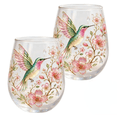 2Pcs Edition 2026 Garden Morning Bliss Hummingbird Glass Tea Cup ...