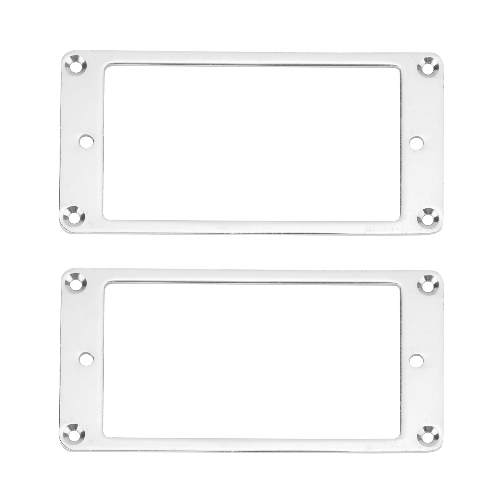 2Pcs Electric Guitar Pickup Ring Metal Flat Mounting Frame, 3.6 x 1.8 ...