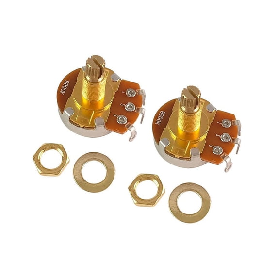 2Pcs Electric Guitars Control Pots A500K/B500K Guitar Pots Replacement ...