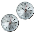 2Pcs Elegant 65MM Quartzs Clock Insert for Repair with Roman/Arabic ...