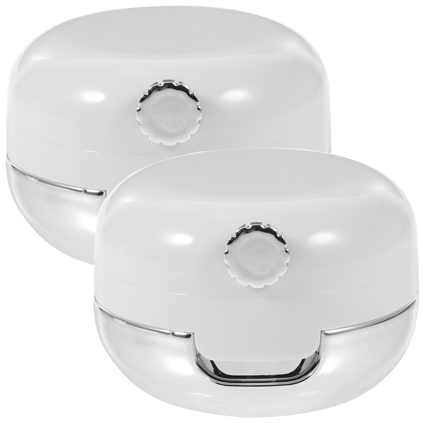 HOMEMAXS White Plastic Cosmetic Containers with Lip Brush Suitable for ...
