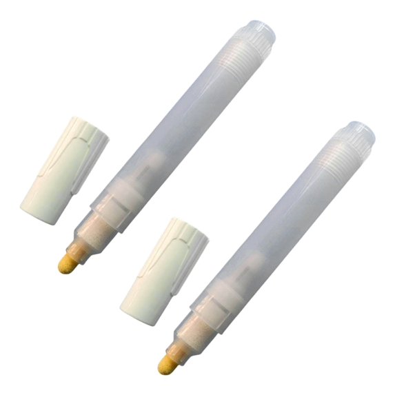 2Pcs Empty Paint Pens Flat or Round Tip Acrylics Empty Marker ...