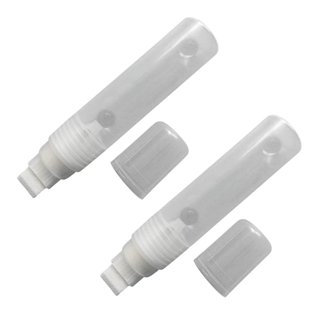 2Pcs Empty Pens Flat or Round Head Refillable Acrylics Empty Marker ...