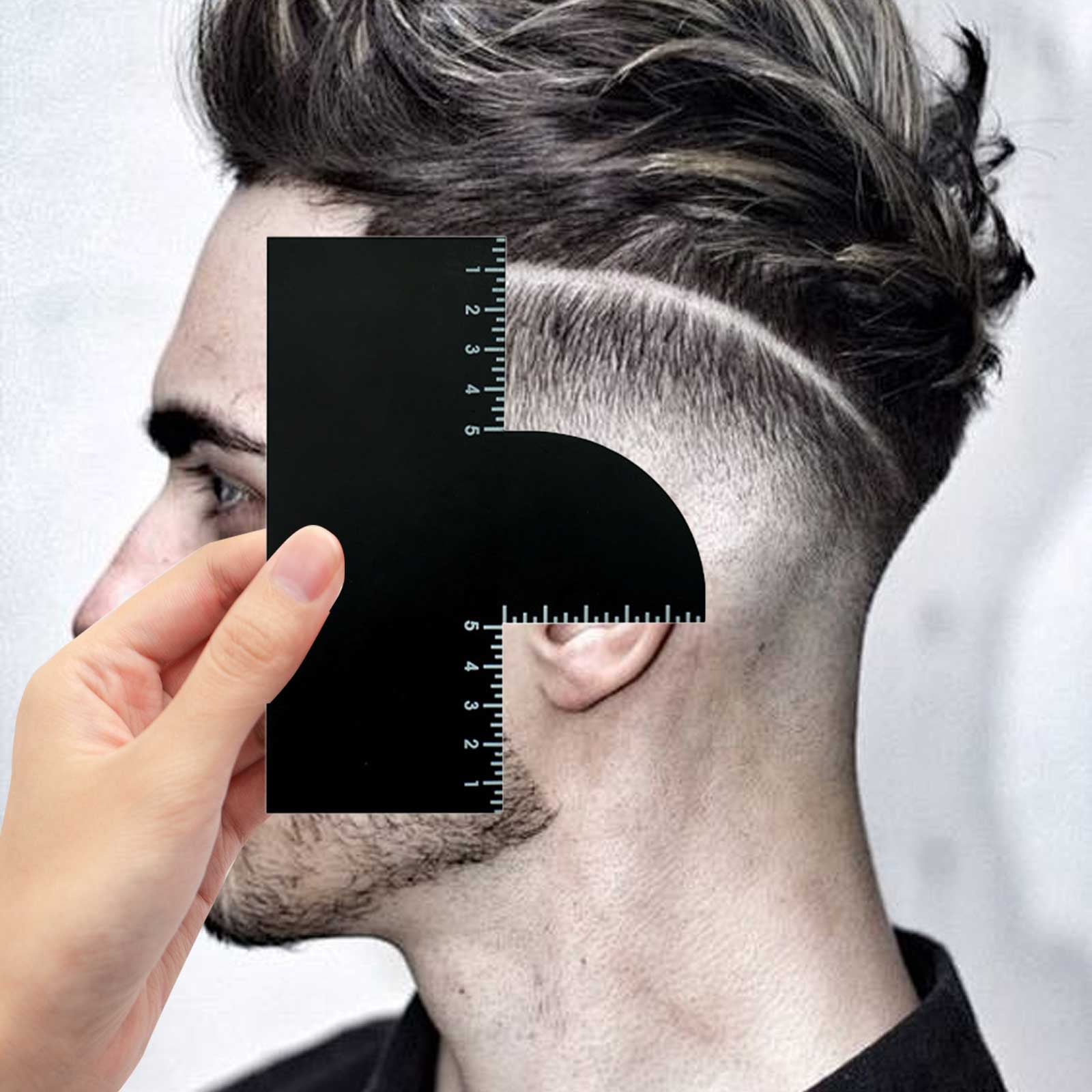 2Pcs Enhancement Card for Barbers Reusable Hairline Shaping Tool and ...