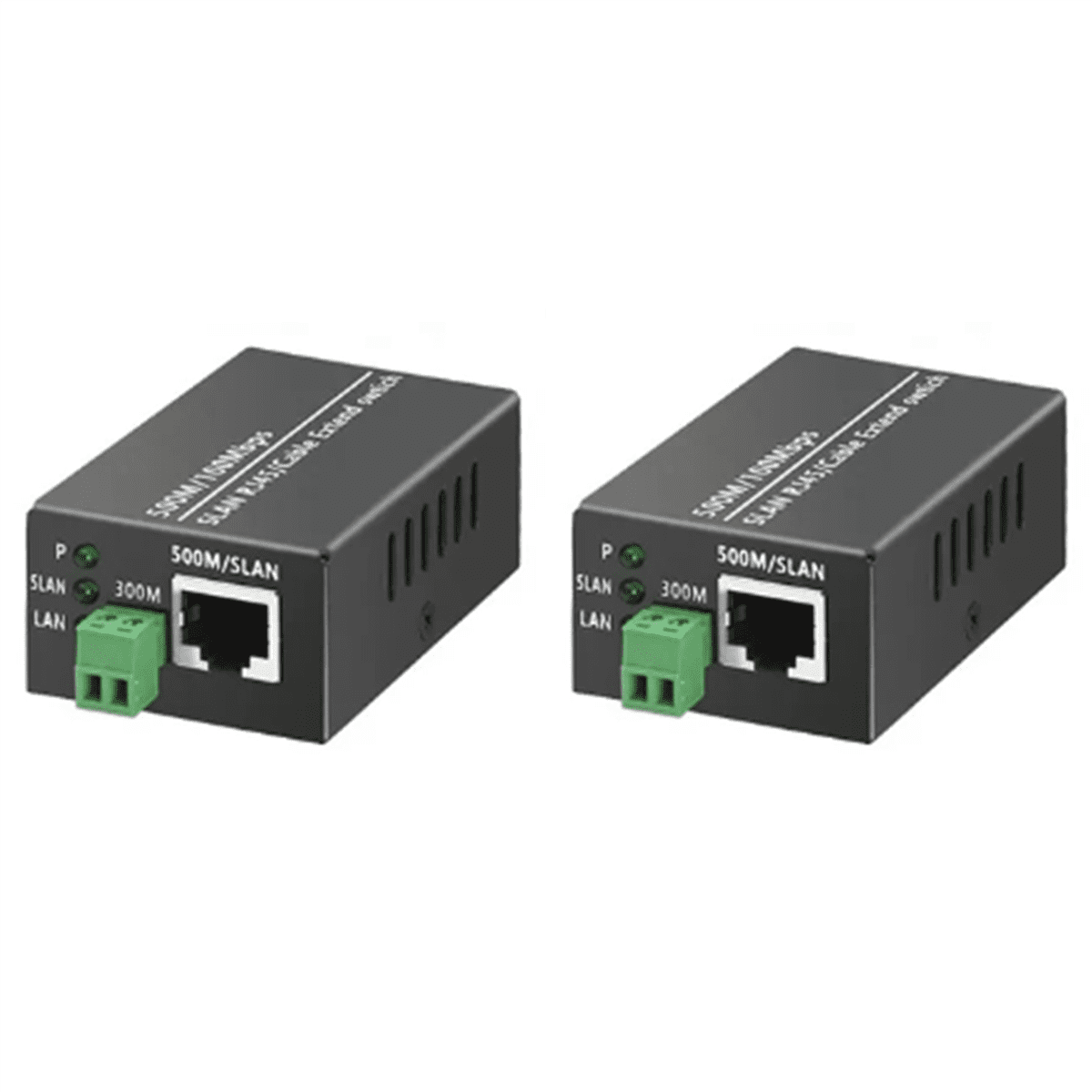 2Pcs Ethernet IP Extender over Coax HD Network Kit EoC Coaxial Cable ...