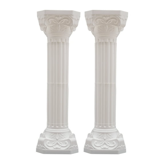 2Pcs European Style Roman Columns Wedding Column Stand Roman Pillar ...