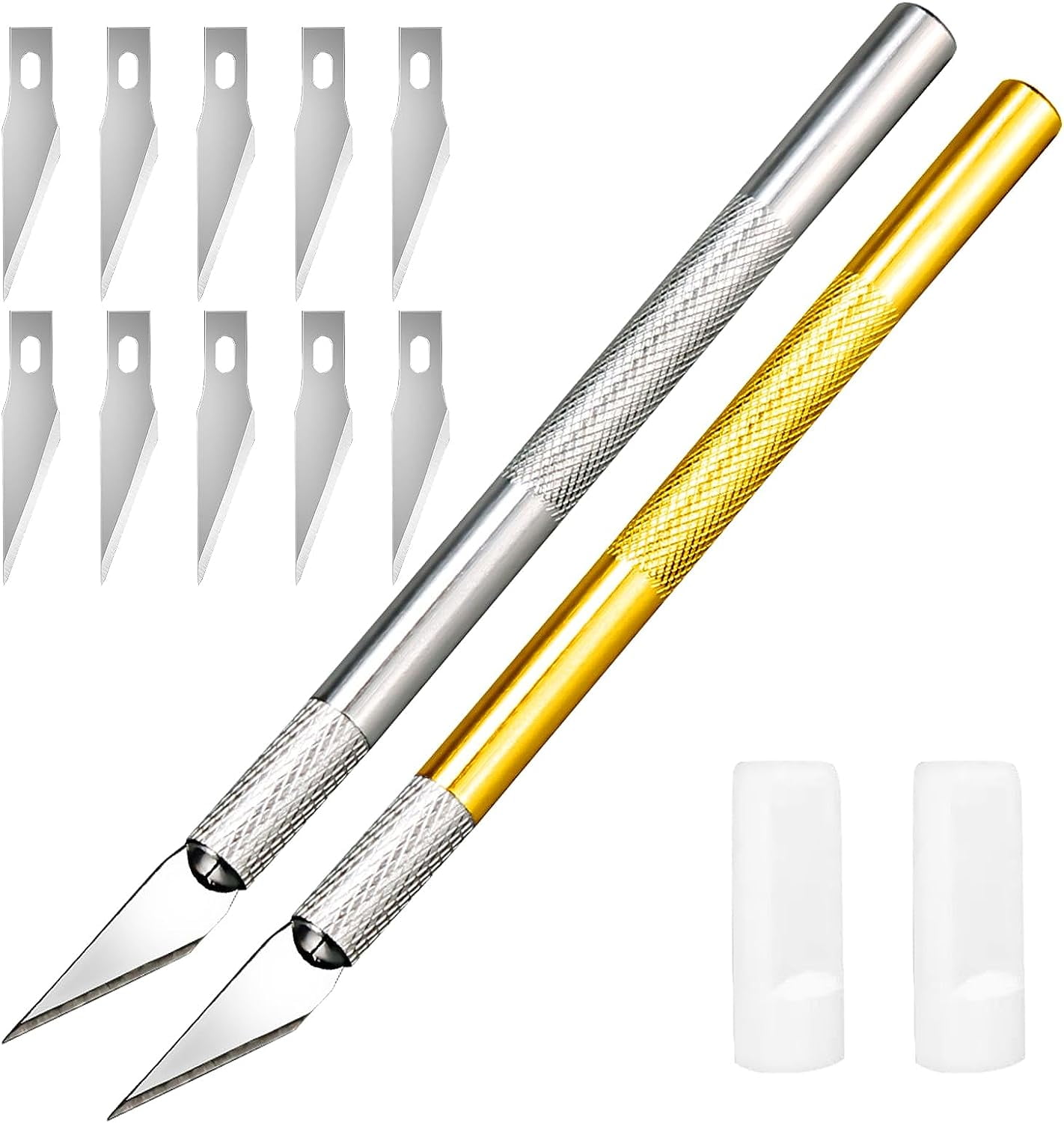 2Pcs Exacto Knife, Professional Craft Knife with 12 Spare Replacement ...