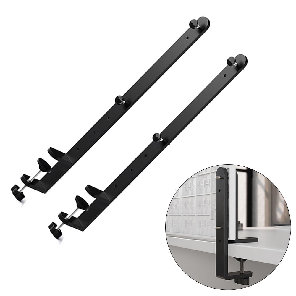 2Pcs Extended Desk Clamp,Pegboard Fixing Bracket Desktop Fixing Bracket ...