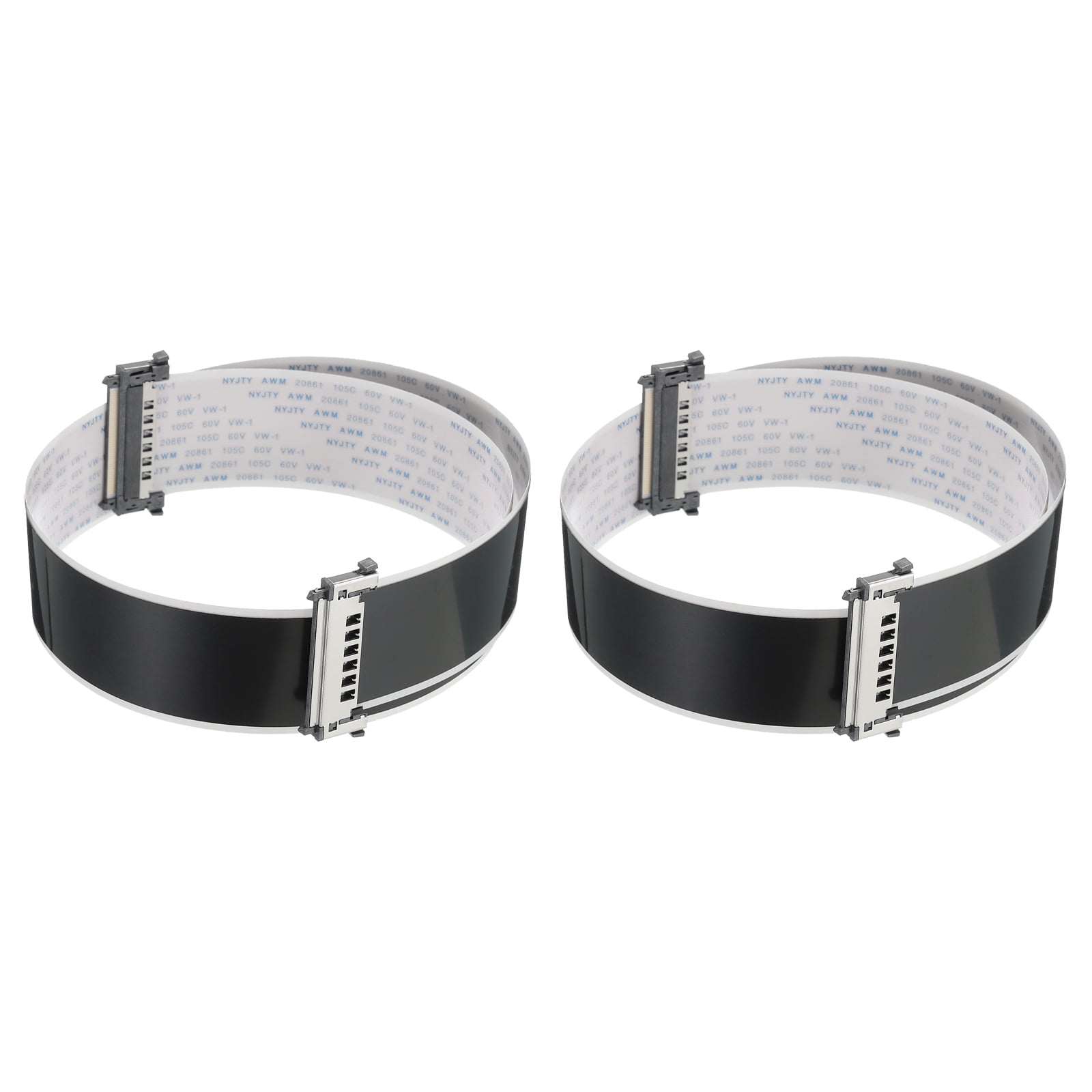 2Pcs FFC Flexible Flat Cable LVDS Wire 51 Pins 0.5mm Pitch 400mm A-Type ...