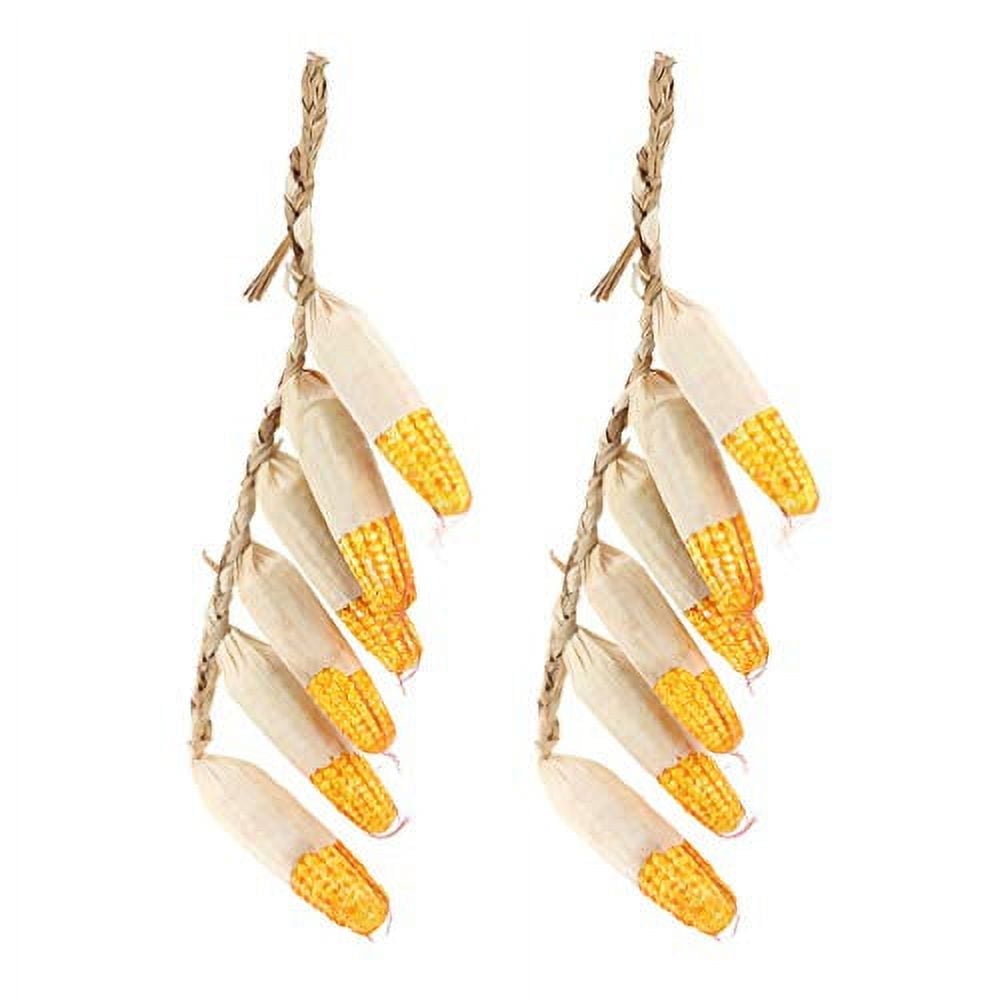 2Pcs Fake Corn Ornament Artificial Corn String Fake Corn Cob Bud Rice ...