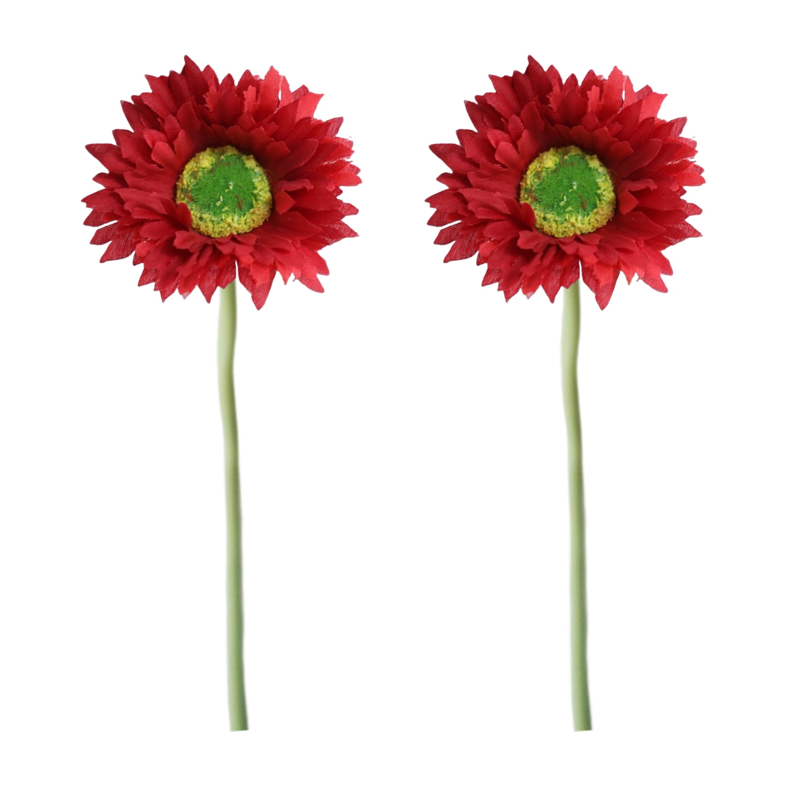 2Pcs Fake Daisy Fake Flowers, Faux Gerbera Daisies African Silk Daisy ...