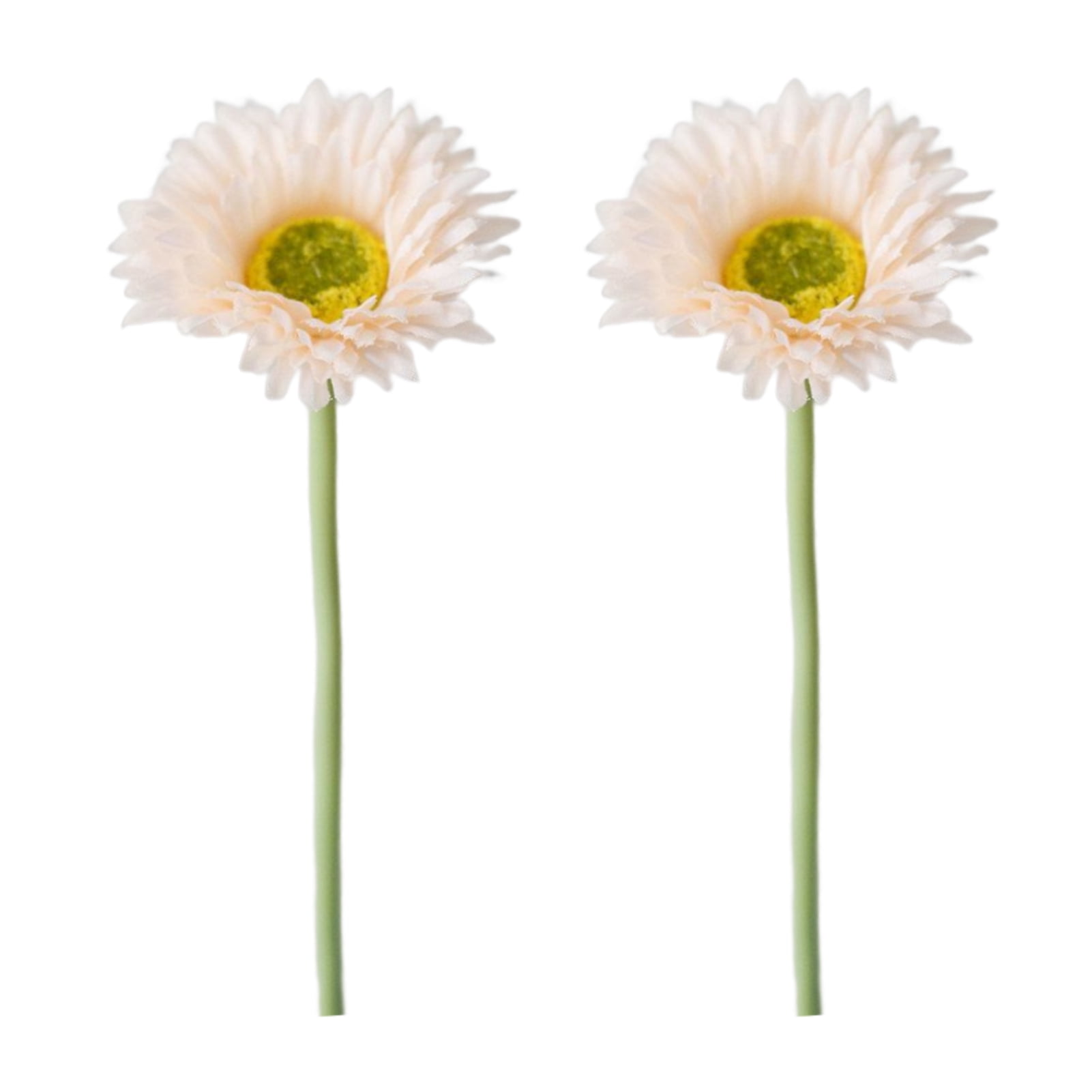 2Pcs Fake Daisy Fake Flowers, Faux Gerbera Daisies African Silk Daisy ...