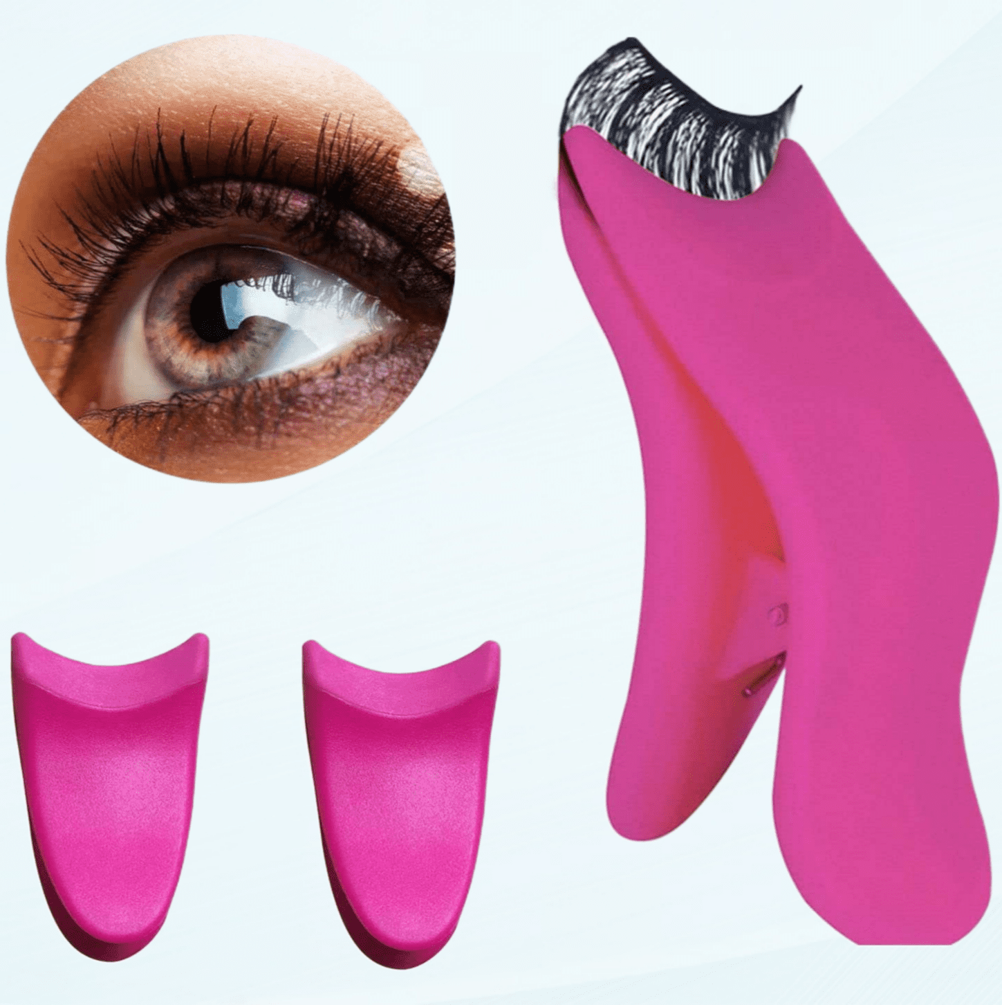 2Pcs False Eyelashes Applicator Tools for Wear Eyelashes Lashes Buddy ...