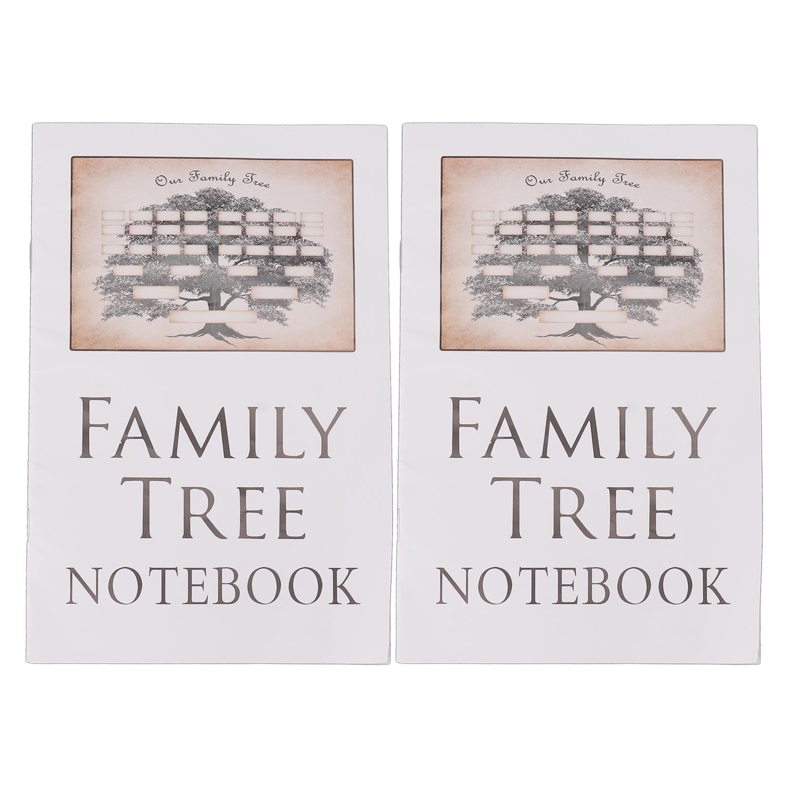 2Pcs Family Tree Notebook 16 Pages Double Sides Family History Record ...