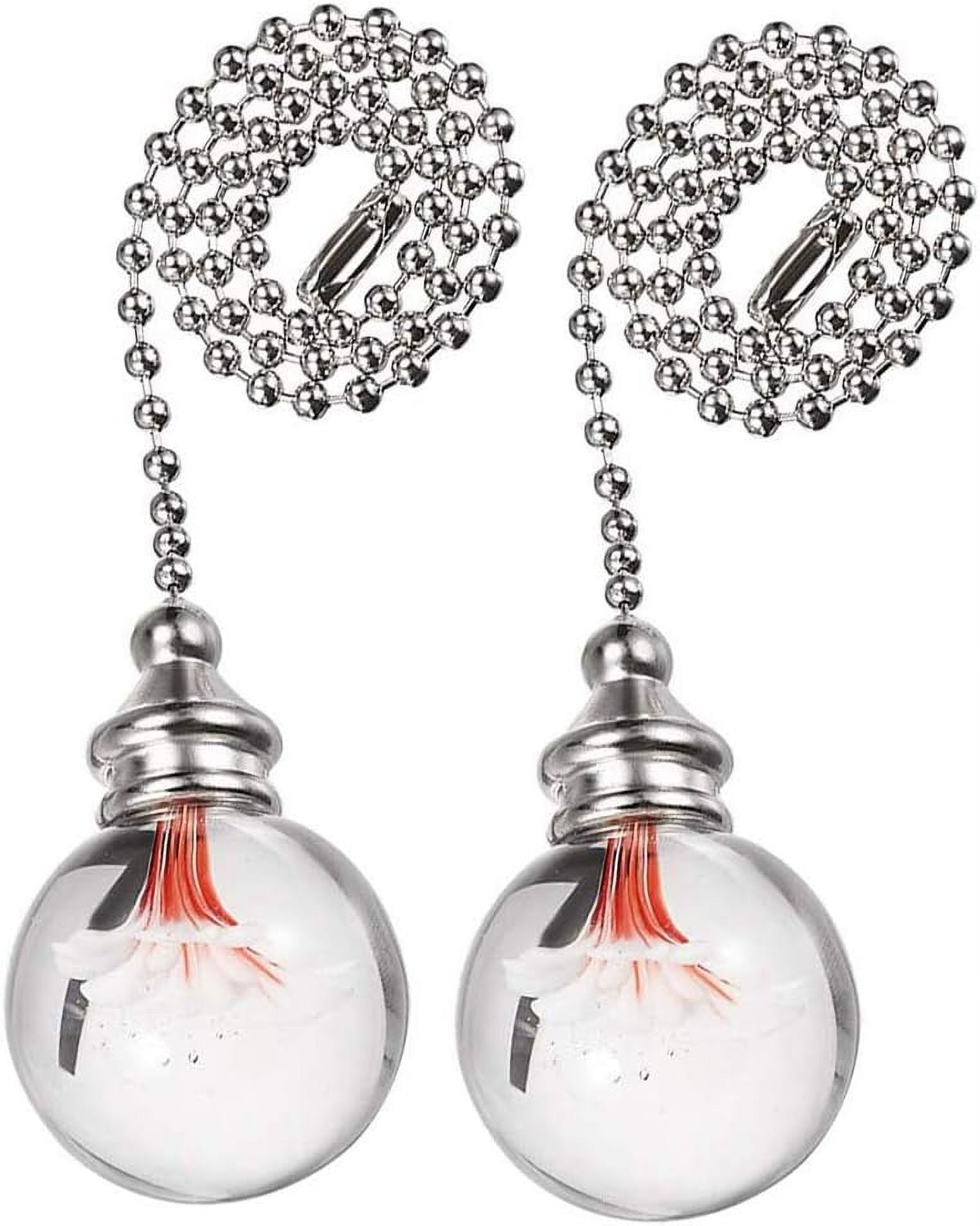 2Pcs Fan Pull Chains 12 inches Decorative Ceiling Light Pullchain ...