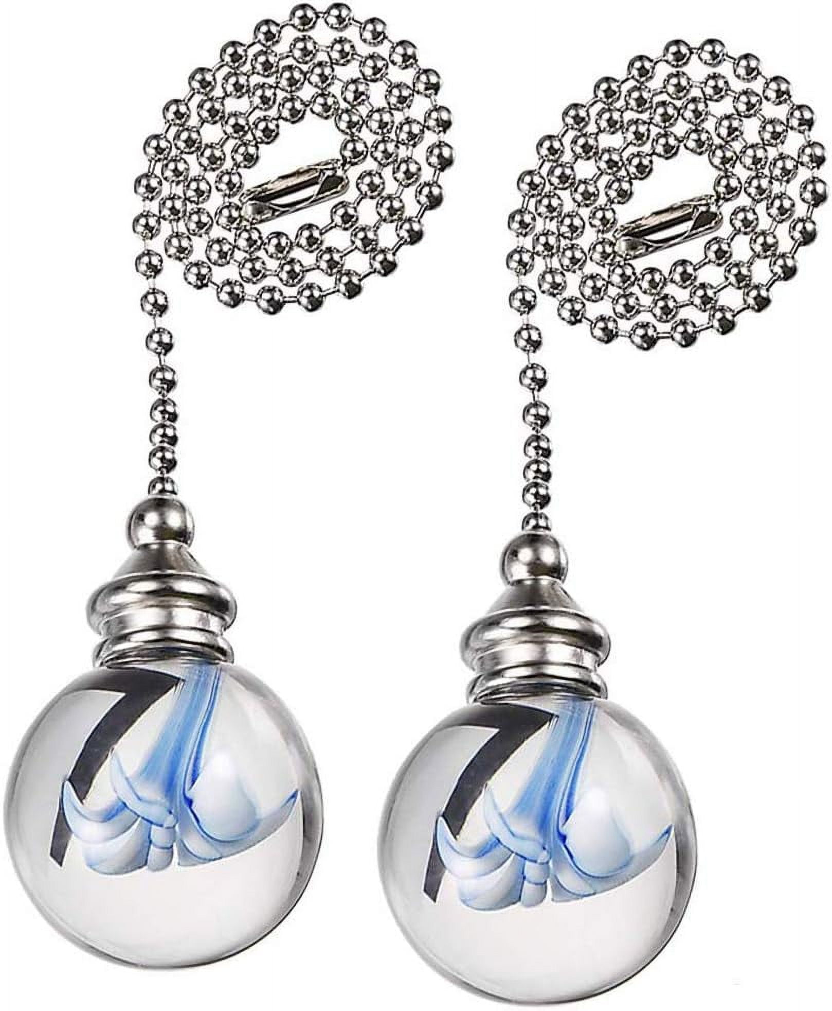 2Pcs Fan Pull Chains 12 inches Decorative Ceiling Light Pullchain ...