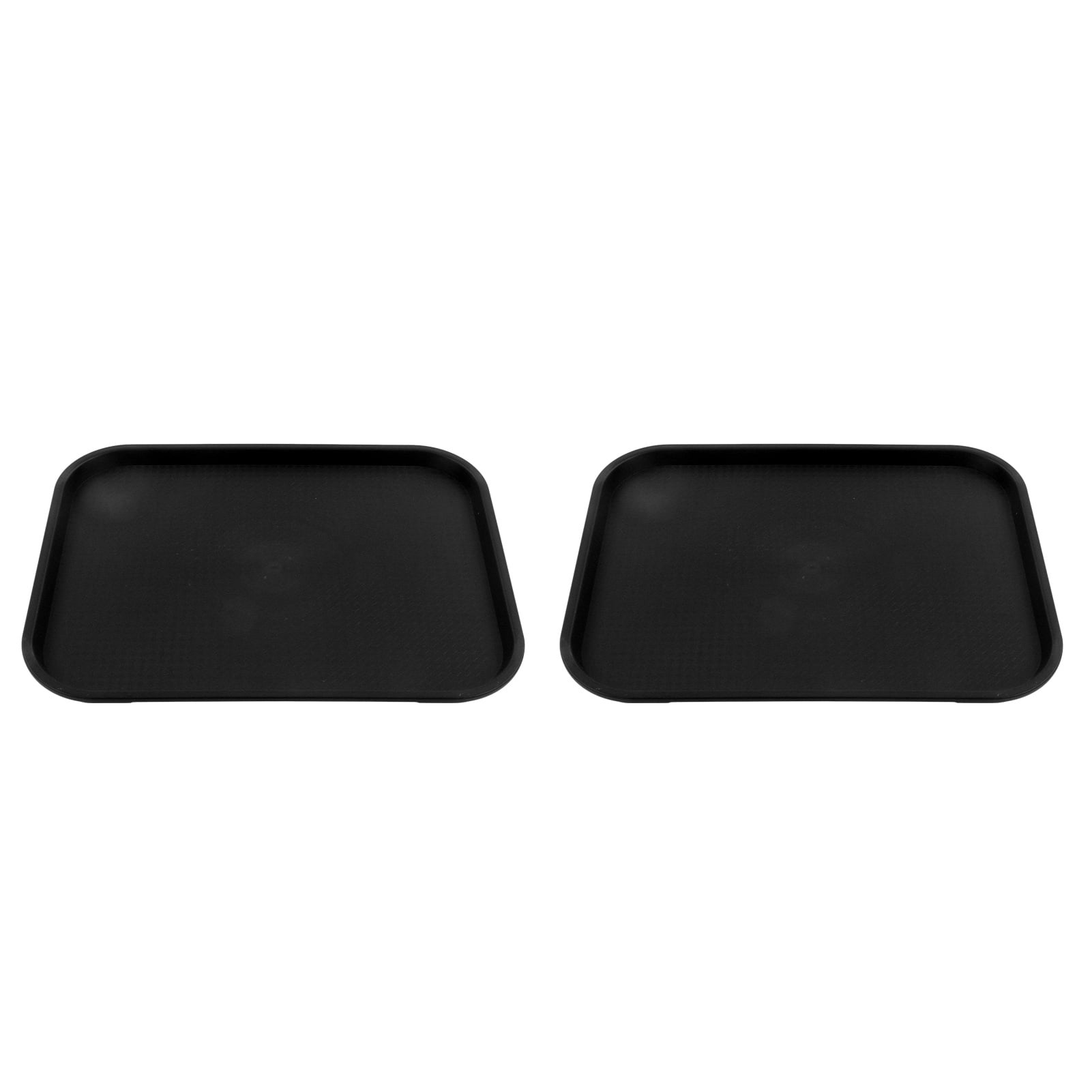 2Pcs Fast Food Tray Stackable Rectangular Light Weight Anti Slip PP ...