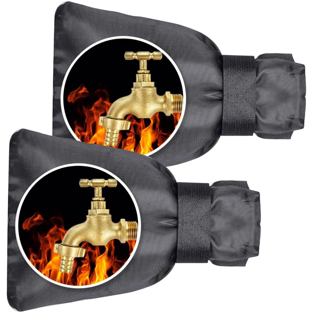 2Pcs Faucet Covers for Winter Freeze Protection,Thickened Water Faucet ...