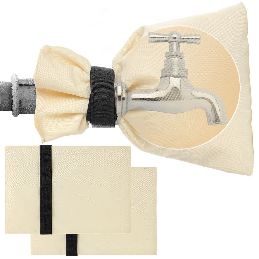 2Pcs Faucet Covers with Magic Tape, Waterproof Spigot Covers, Outside ...