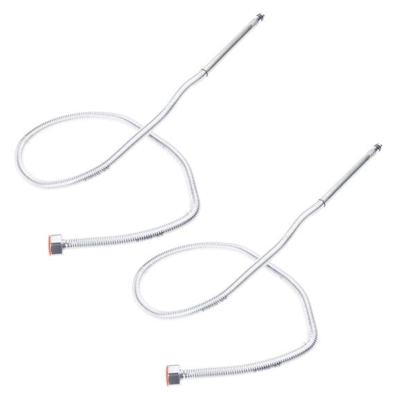 2Pcs Faucet Hose Hot and Cold Water Inlet Pipe Stainless Steels Shower ...