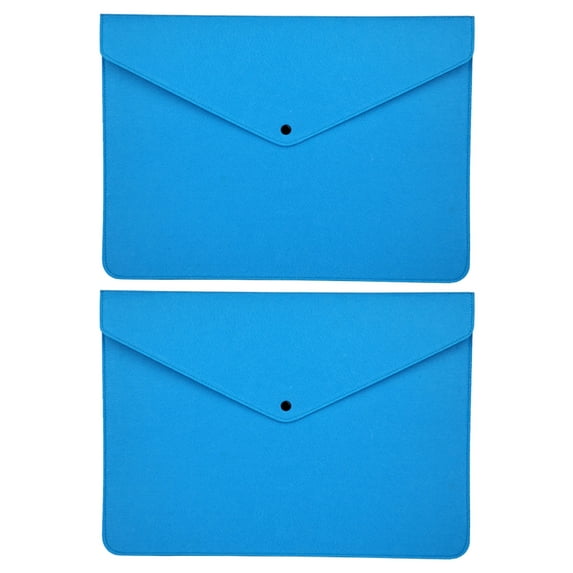 2Pcs Felt Storage Pouches Felt Folder Expanding File Folders Document ...