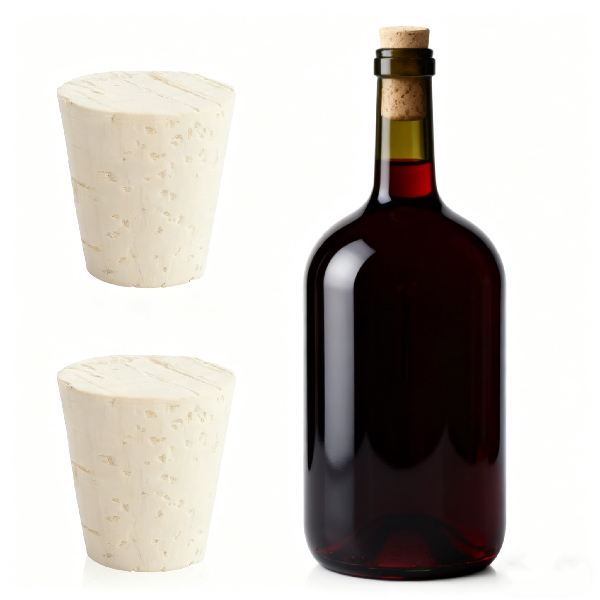 2Pcs Fermentation Stopper 1.5 x 1.6 inch Glass Carboy Corks for 3, 5, 6 ...