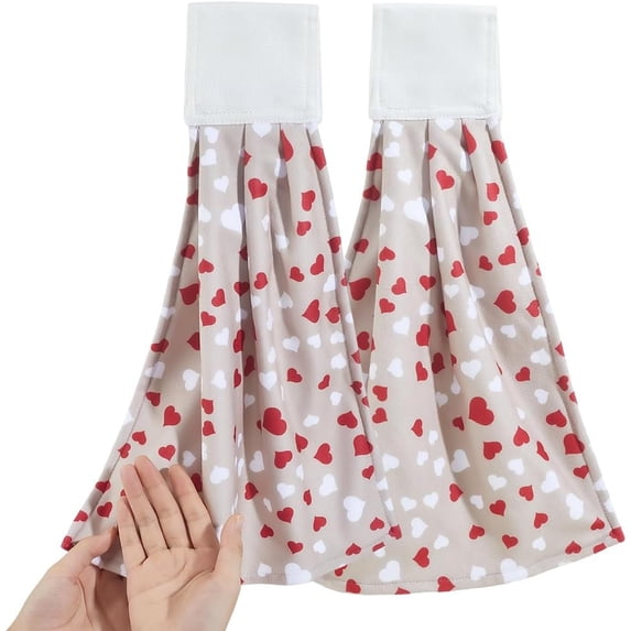 2Pcs Fibre Cleaning Cloth Kitchen Dishcloths Heart 430x300mm diy ...