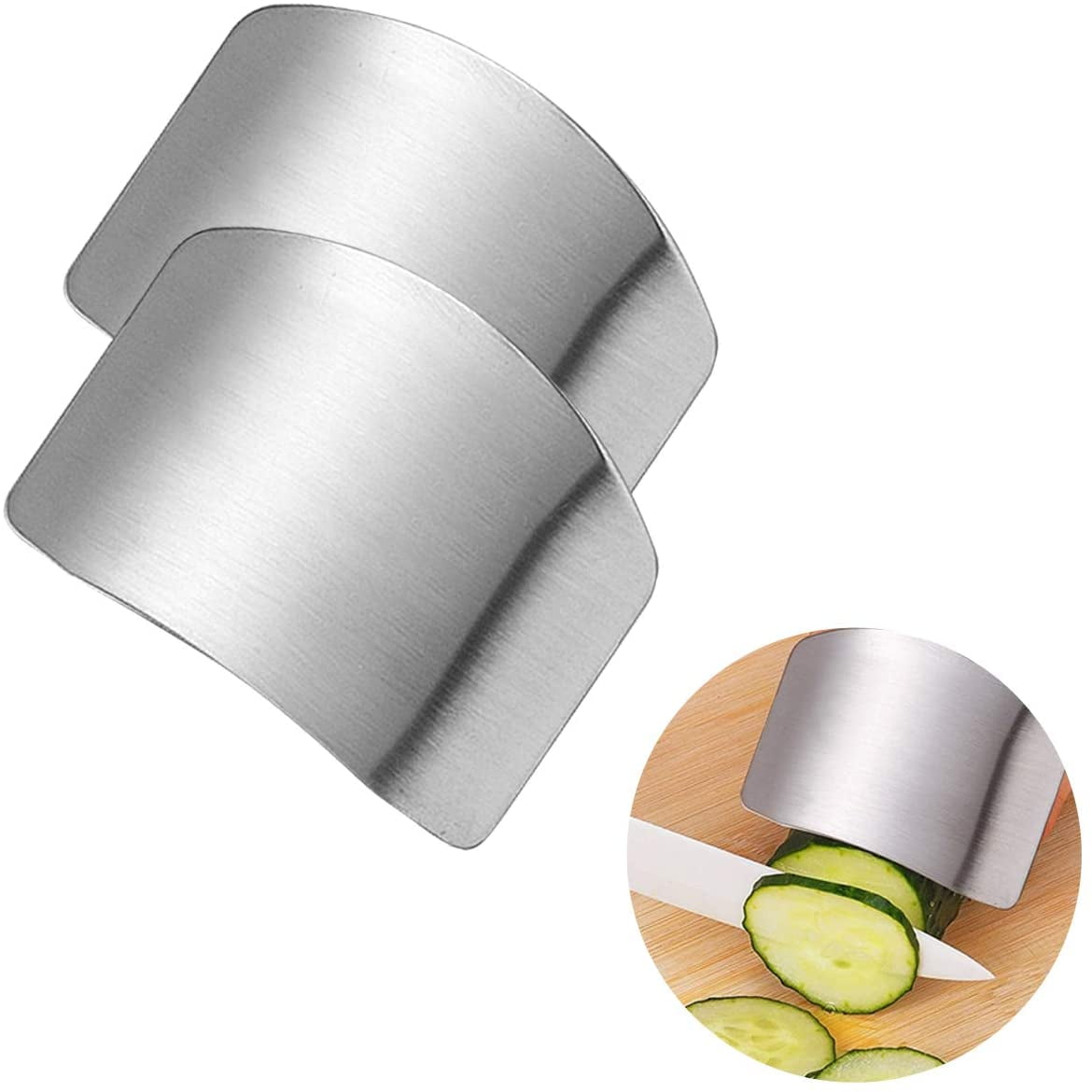 2Pcs Finger Guard For Cutting Kitchen Tool Finger Guard Stainless Steel ...