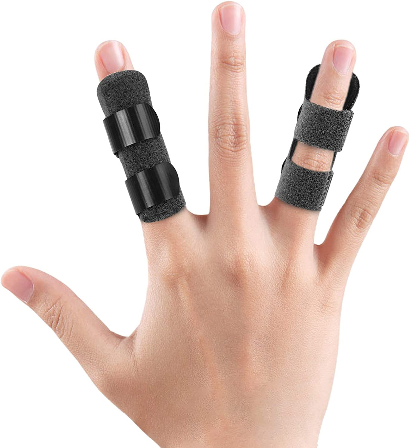 (2Pcs) Finger Splint,Trigger Finger,Finger Support Brace,Adjustable ...