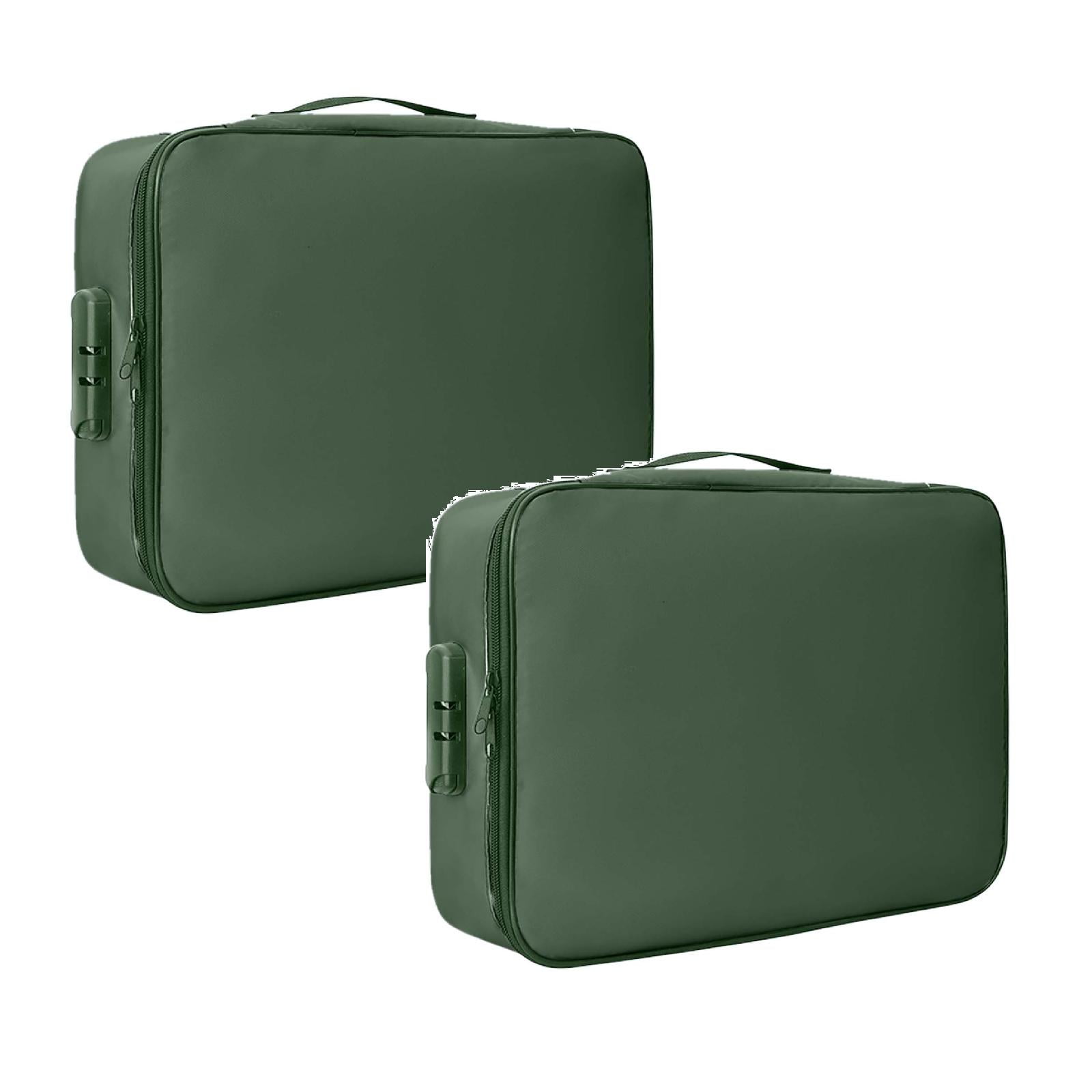 2Pcs Fireproof Document File Organiser Portable Home Fire Lockable ...