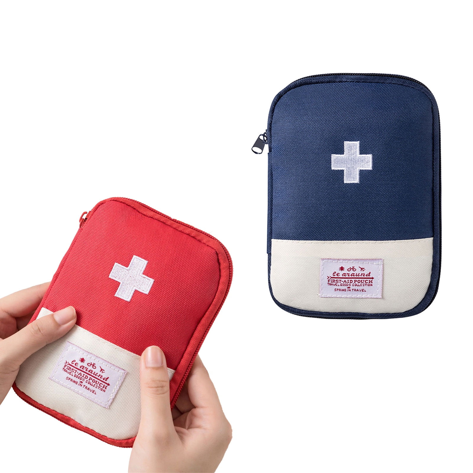 2Pcs First Kits for Outdoor Travel Size Survival Kits Small Bag Empty ...