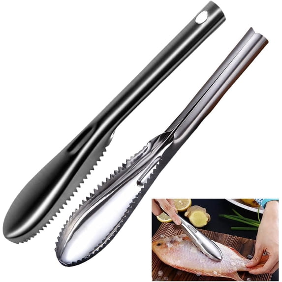 2Pcs Fish Scaler, Fish Scaler Remover for Quick & Easy Fish Scaling ...