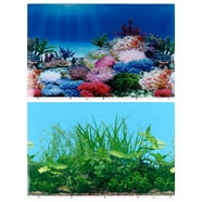 LYUMO Fish Tank Decor Paper, PVC Adhesive Underwater Coral Aquarium ...