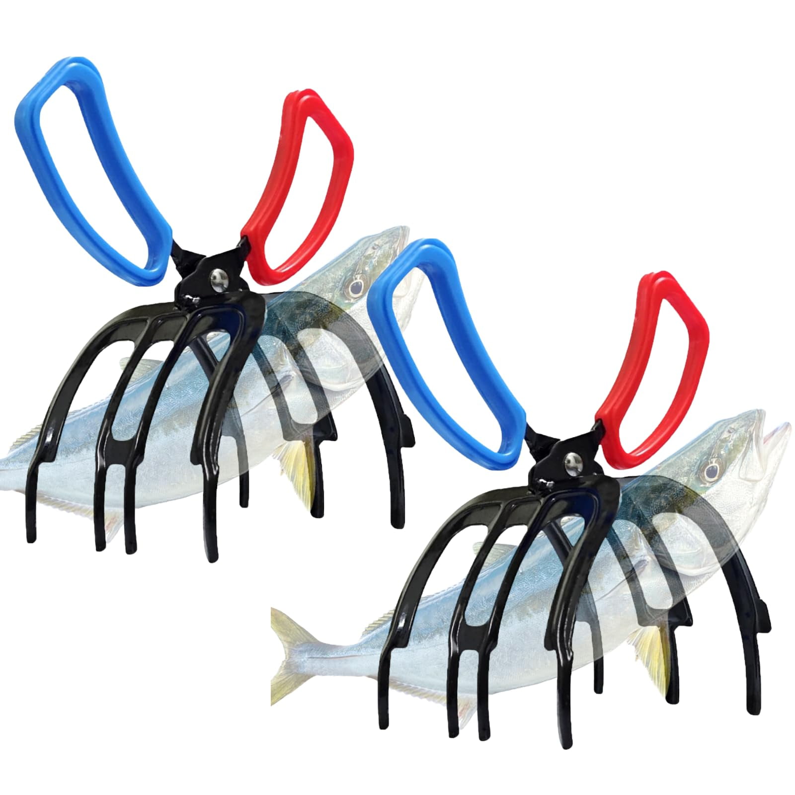 2Pcs Fishing Pliers Fish Grabber Tool Claw Fish Gripper Metal Fish Hook ...