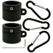 2 Pack Flag Pole Rings, Plastic Rotating Flagpole Flag Mounting Rings ...
